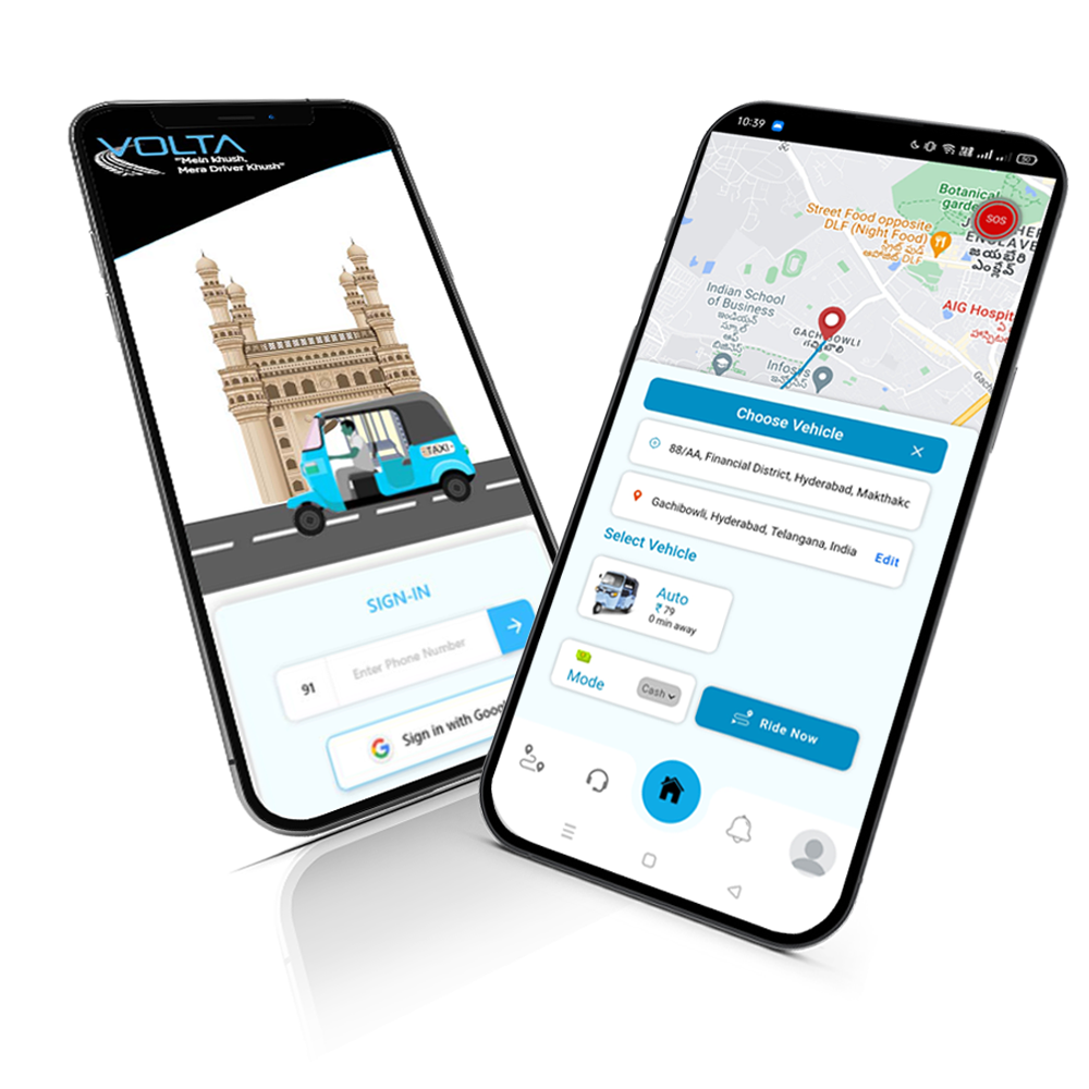 Volta Auto Booking App- Book Your Ride at Lowest Fare