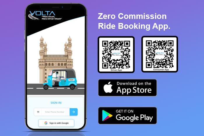 Volta Auto Booking App- Book Your Ride at Lowest Fare